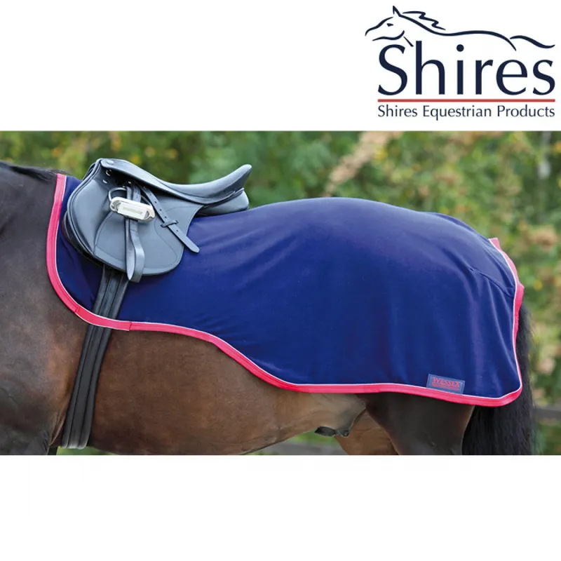 Shires Wessex Fleece Exercise Sheet 32F - Navy