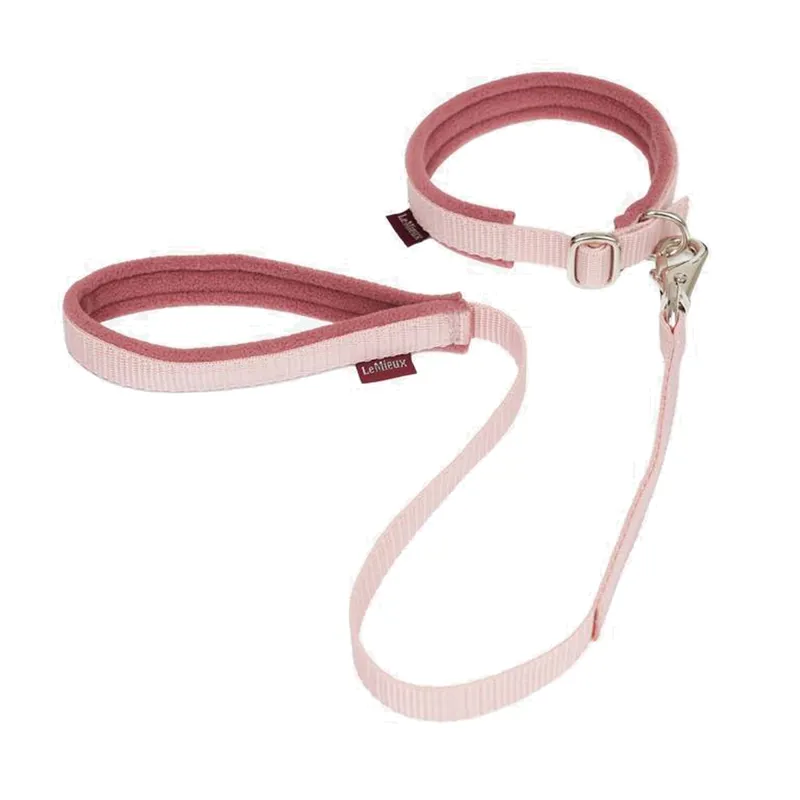 LeMieux Toy Dog Collar and Lead - Pink Quartz