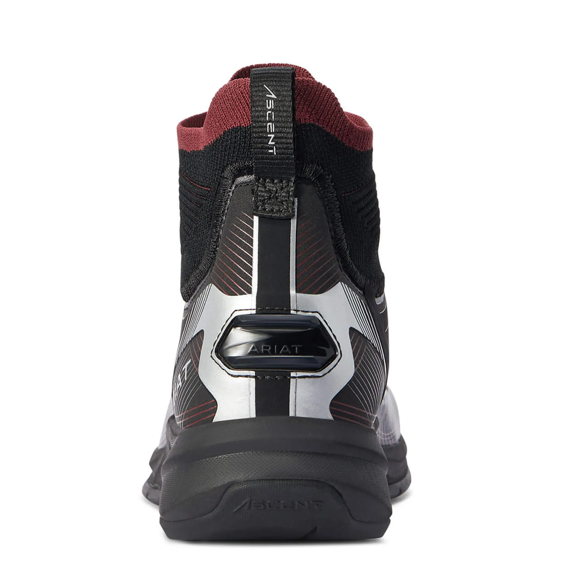 Ariat Women's Ascent Paddock Boot - Black/Burgundy