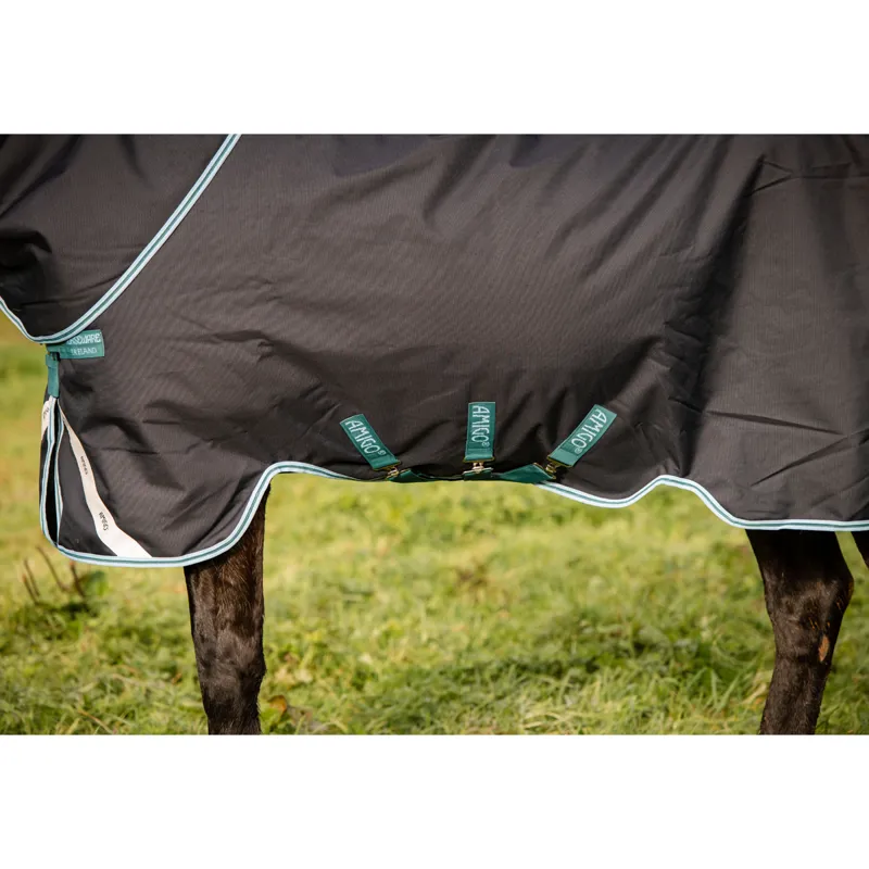 Horseware Amigo Bravo 12 Plus 250g Turnout Rug Navy Aqua Horseware Amigo Bravo 12 Plus 250g Turnout Rug Navy Aqua