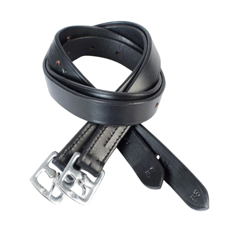 Cameo Stirrup Leathers - Black