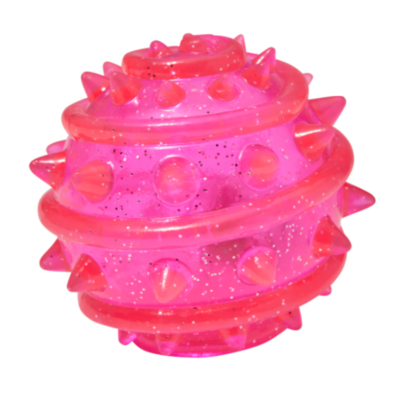 Smiggle Spikey Light Up Ball - Neon Pink