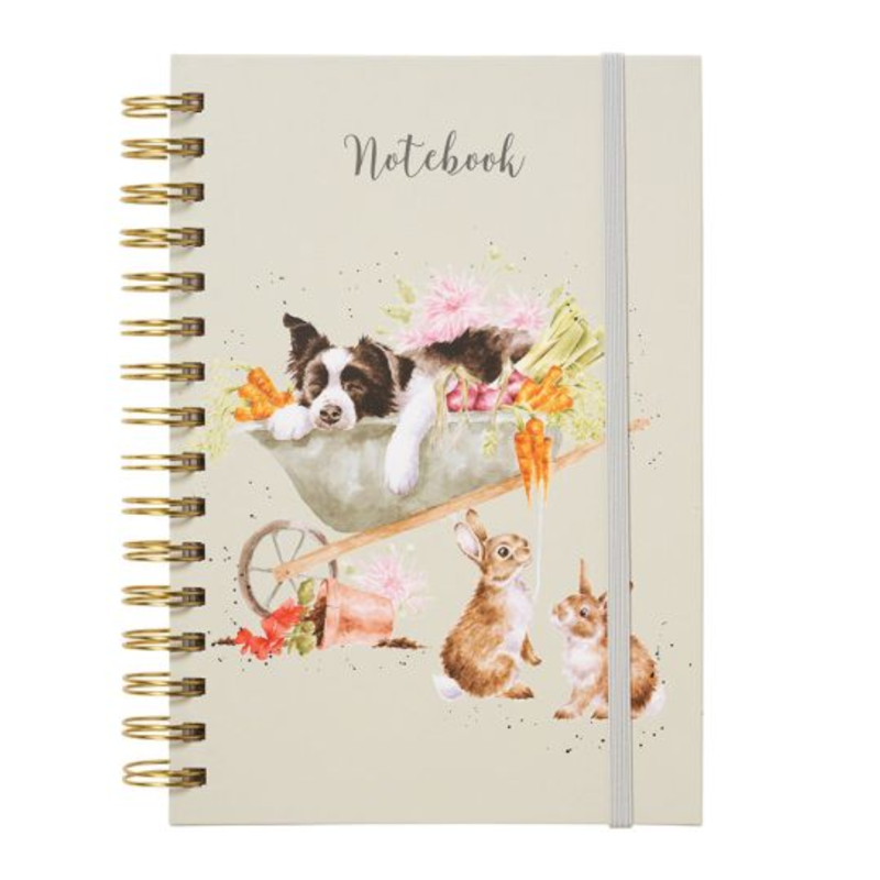 Wrendale Designs Border Collie and Rabbit Notebook