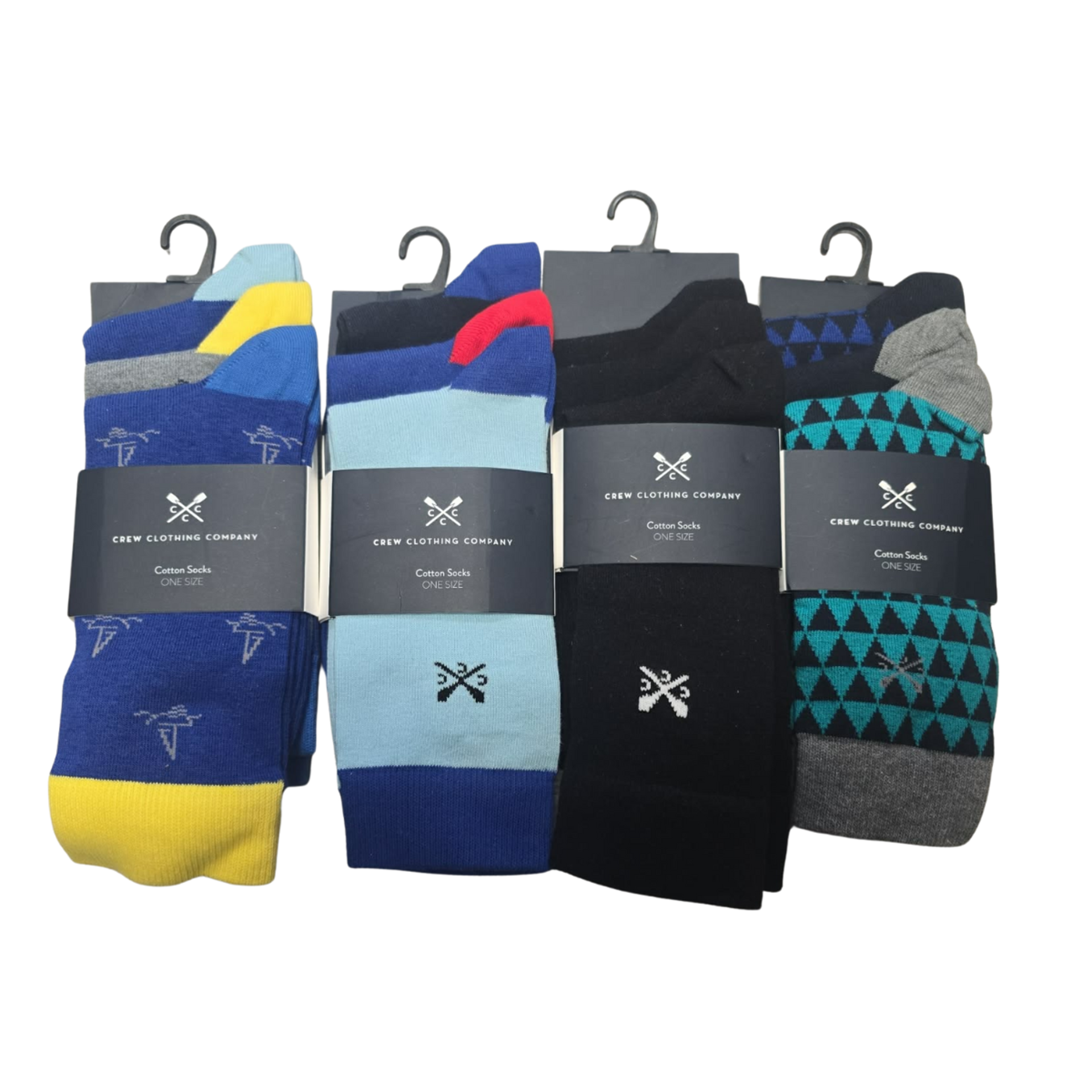 Crew Clothing Men's 3 Pack Socks - Assorted