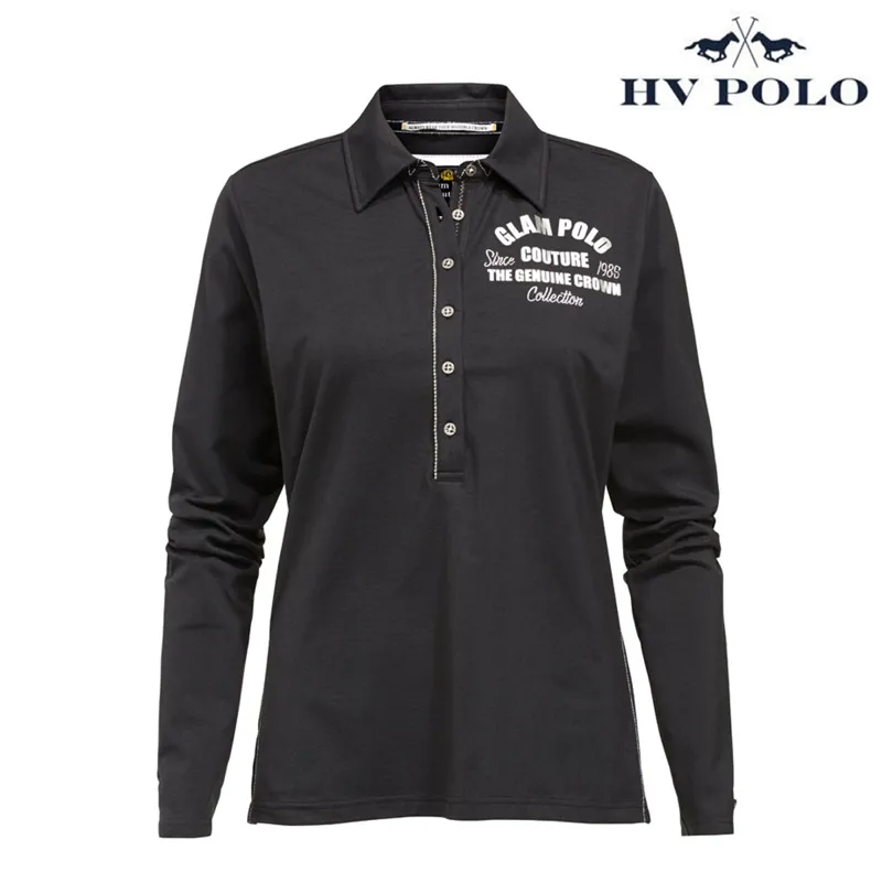 HV Polo Andrea Ladies Polo Shirt - Black