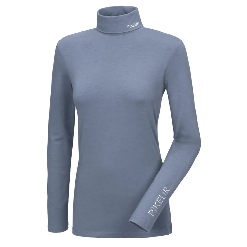 Pikeur Sina Ladies Roll Neck Top - Dove Blue