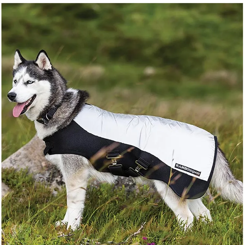 Horseware Rambo Sports Series Dog Rug Coat Black Silver
